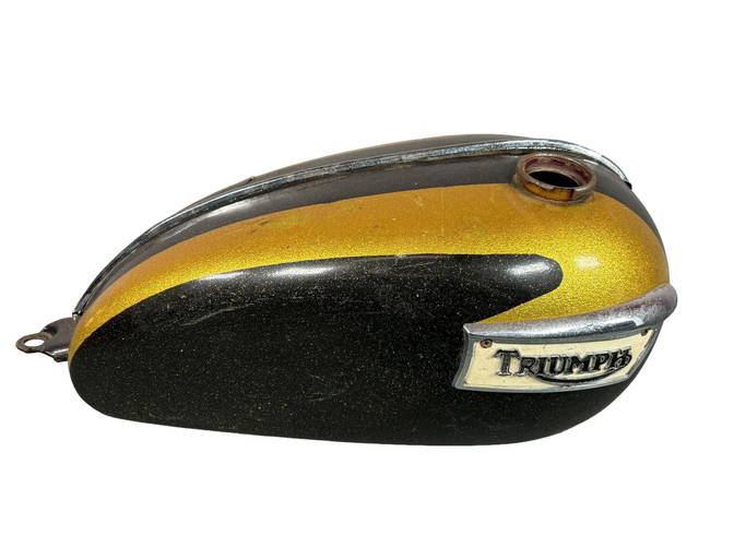 Vintage Triumph Motorcycle Gas Tank