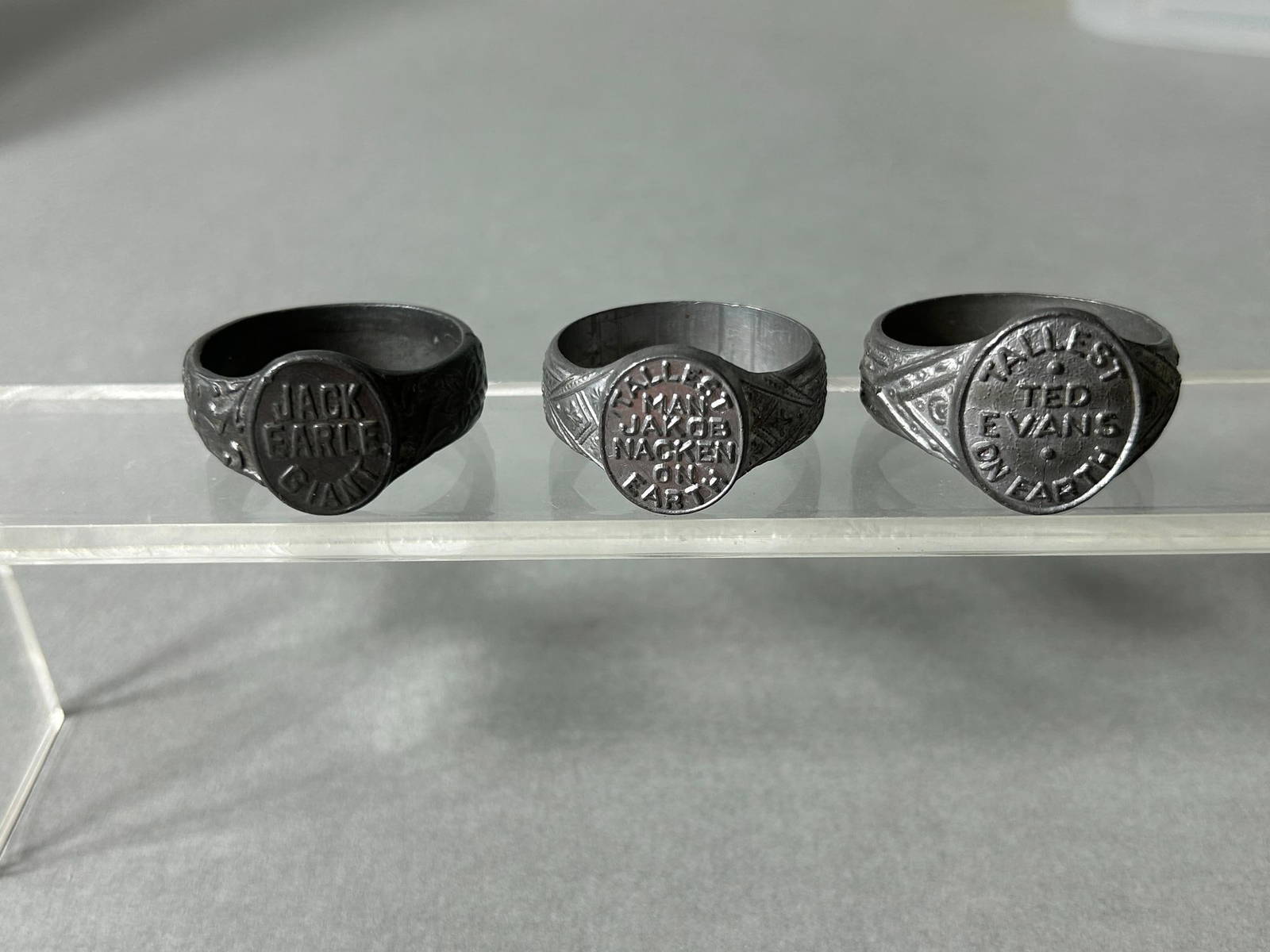 Circus Giant Rings Carnival Sideshow Jack Earle, Jakob Nacken, And Ted ...