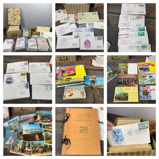 Large Group Lot Of Stamps, First Day Issues, Covers, And Postcards