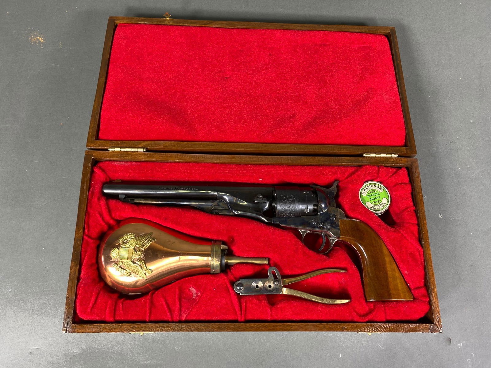 Lyman Italy Model 1860 Army Black Powder Revolver In Box 44 Cal - May ...