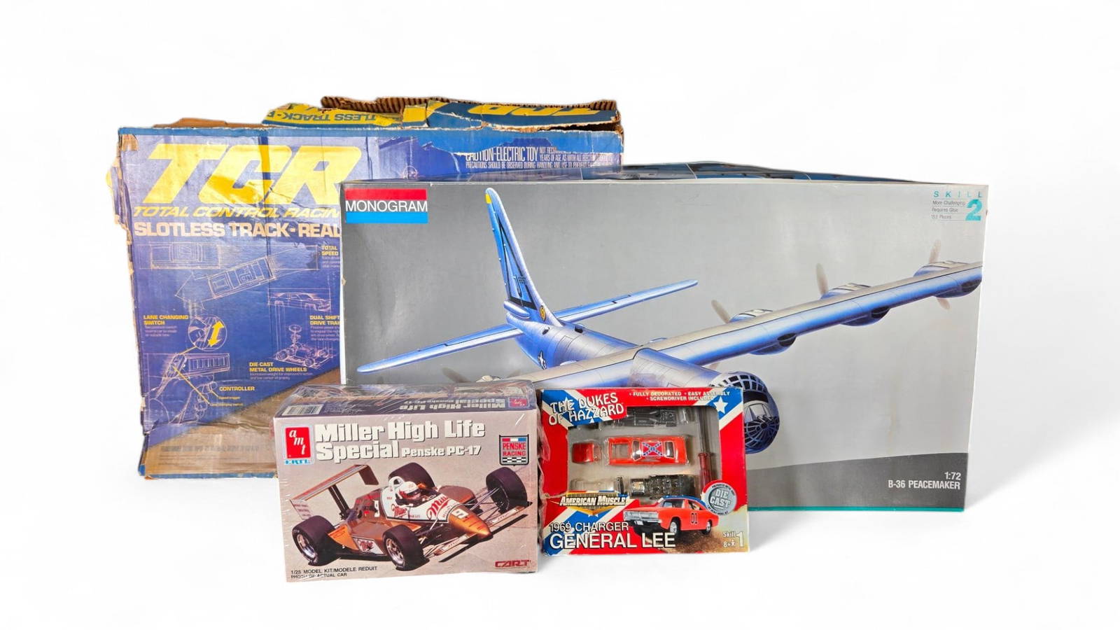 Vintage Monogram B-36 & Miller High Life Indy Car Amt Plastic Model ...