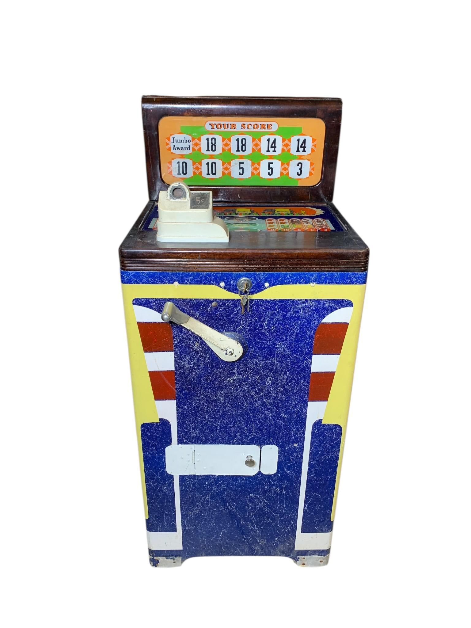Vintage Mills Novelty Company Jumbo Parade Payout 5-cent Console Slot ...