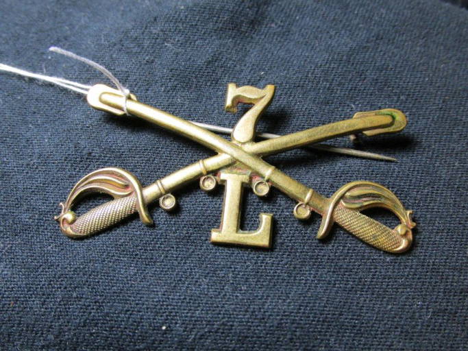 Rare Early 7th Cavalry Troop L Insignia.