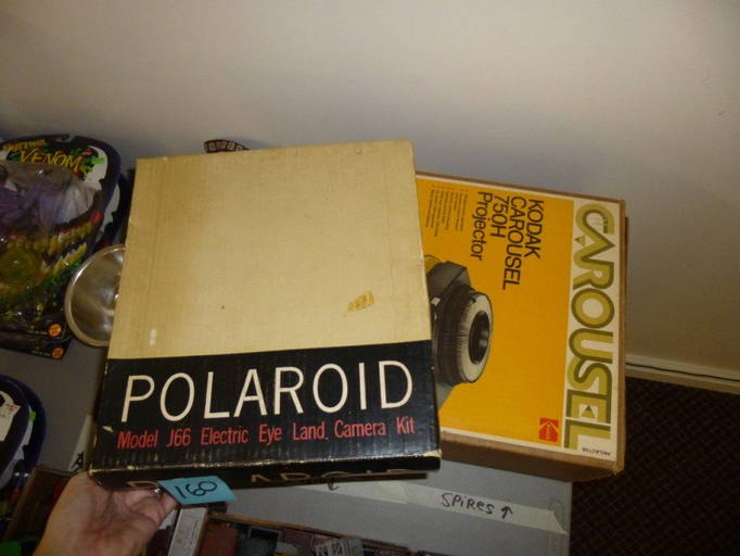 Kodak Slide Projector And Polaroid Camera In Box.