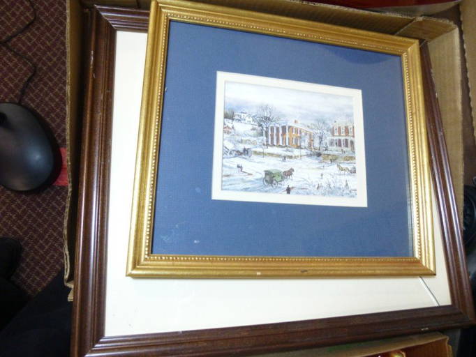 Pair Of Vintage Ed Kitchen Prints.