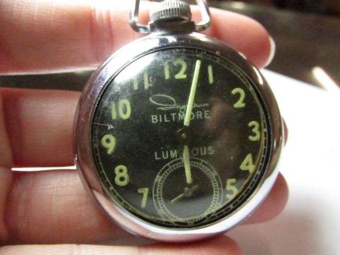 Ingraham Biltmore Luminous Pocket Watch
