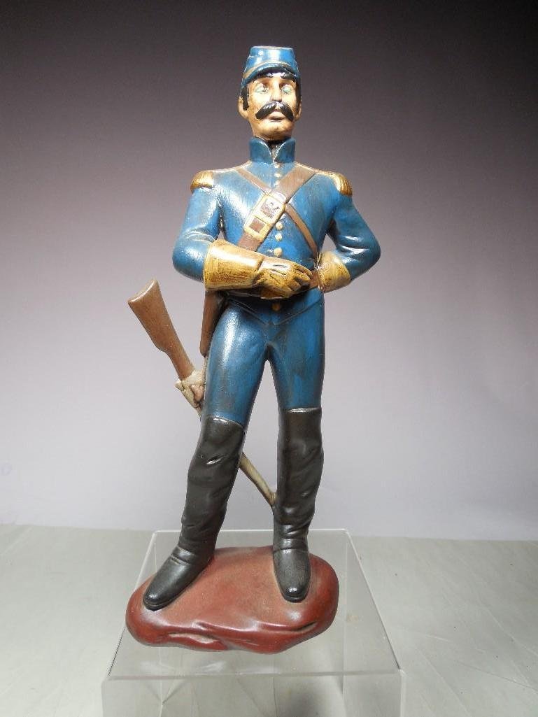 Vintage Atlantic Mold Ceramic Civil War Soldier Figure
