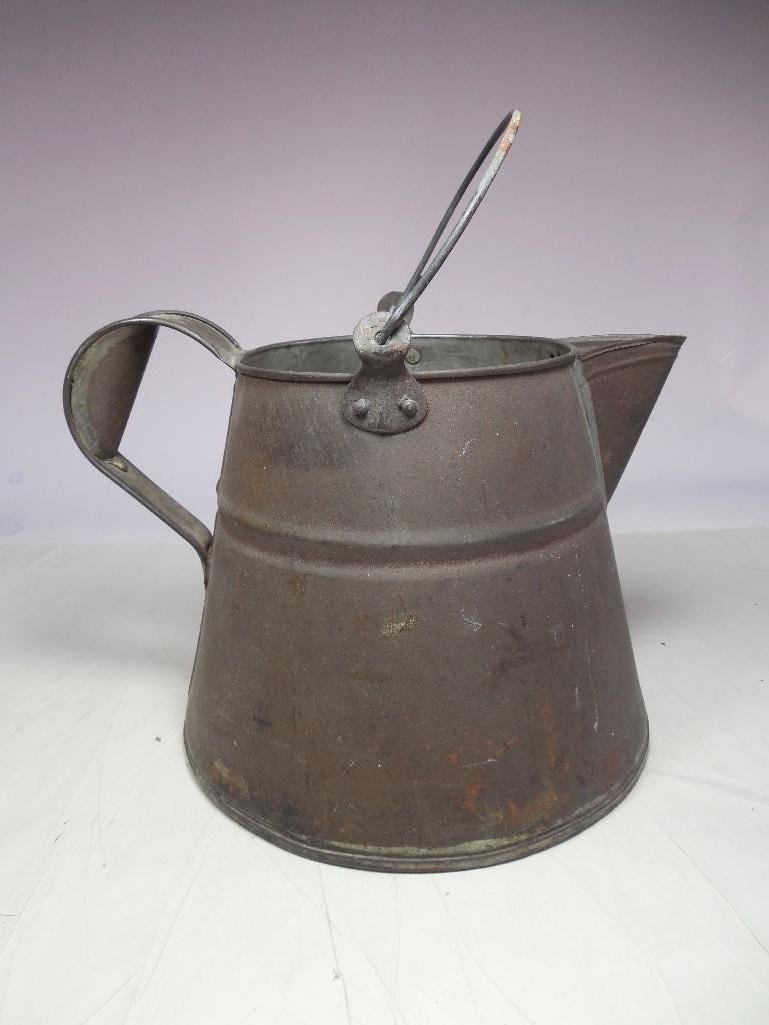 Antique Old Tin Coffee Pot