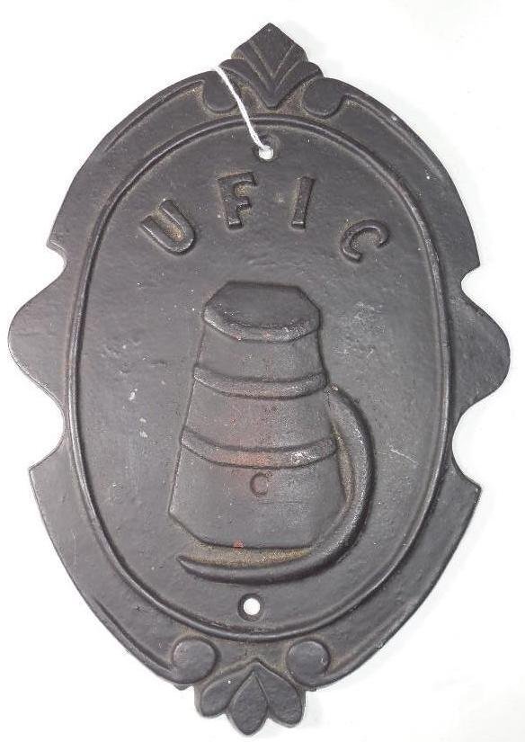 Cast Iron Ufic Fire Insurance Plaque