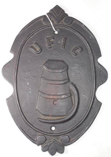 Cast Iron Ufic Fire Insurance Plaque