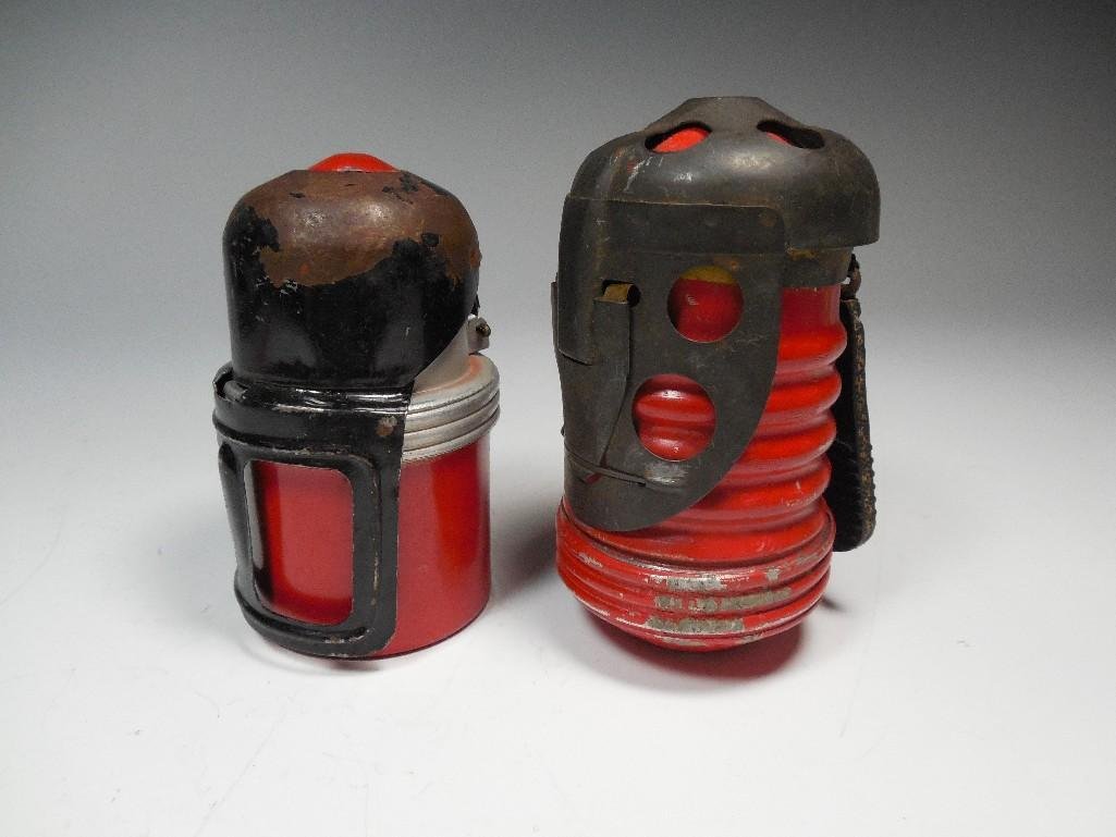 2 Original Red Devil Italian WWII Tank Grenades