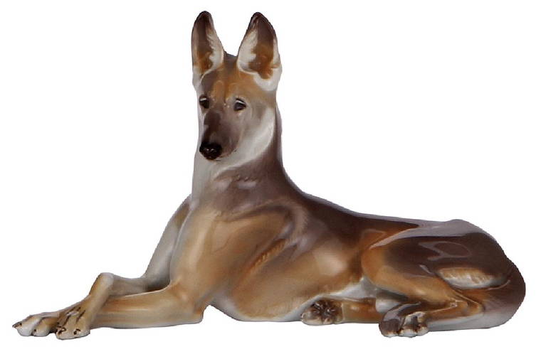 Allach Porcelain Figure 11 German Shepherd