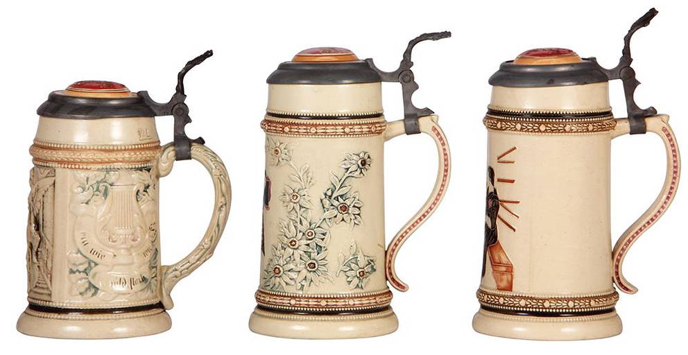Three Pottery Steins, Keeley Brewing Co.