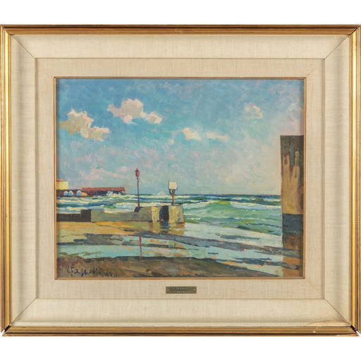 Cafiero Filippelli (1889 1973) Marina Olio