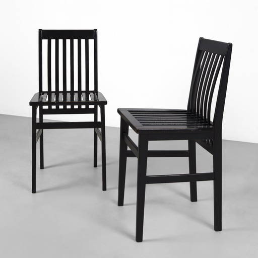 Aldo Rossi Due Sedie "milano" Per Molteni,