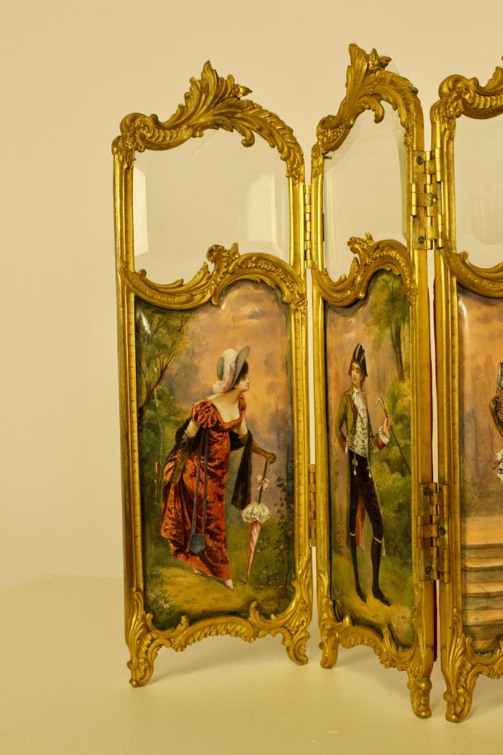 French Rococo 4-Panel Desktop Screen