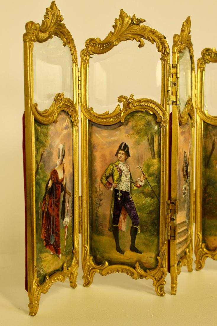 French Rococo 4-Panel Desktop Screen