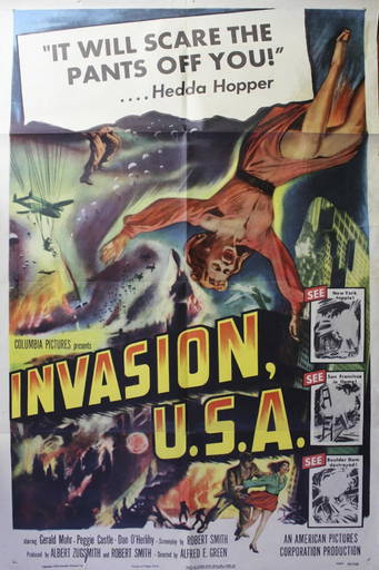 Invasion, Usa Original Movie Poster 1952