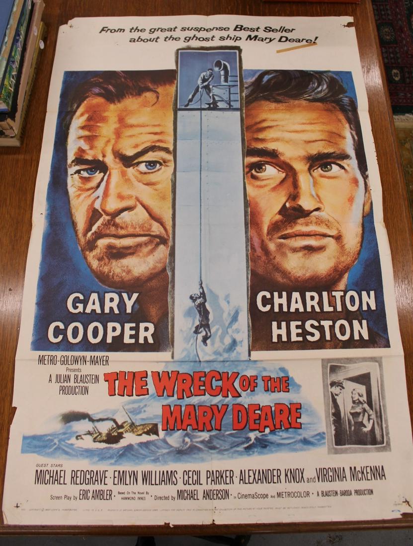 "the Wreck Of Mary Deare" 1959 Movie Poster Auction
