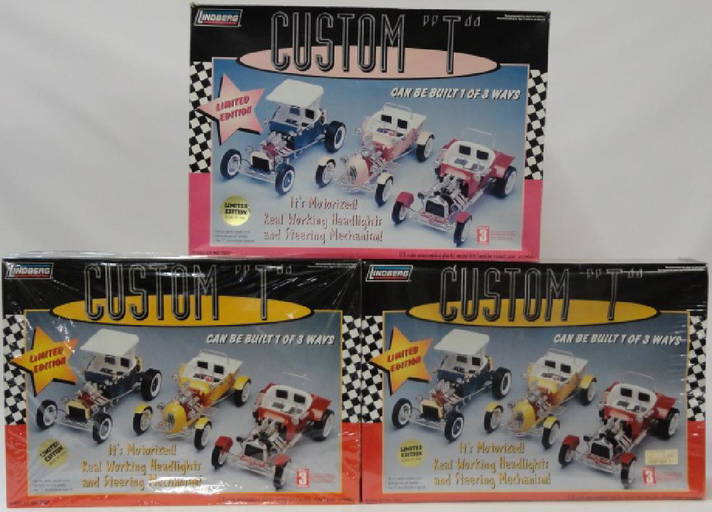 *3 Lindberg Large Scale Model Car Kits
