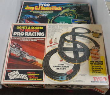 Tyco Jeep Cj Snake Track With Nite Glow In Set Box