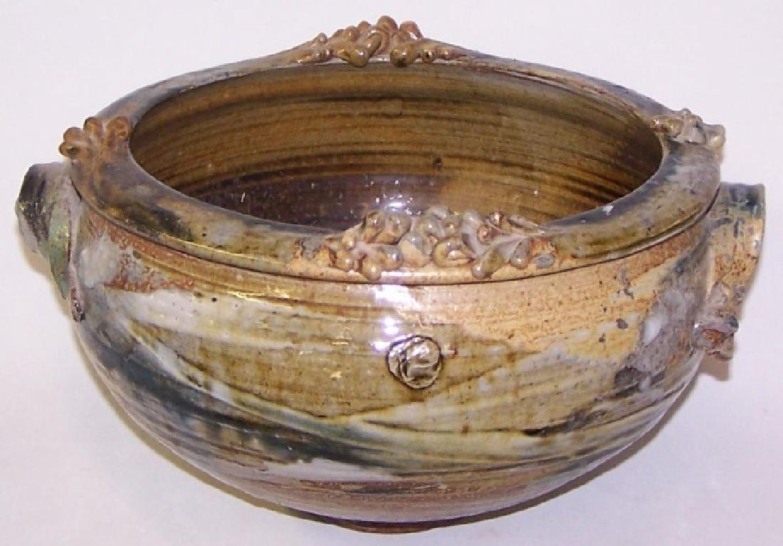 DON REITZ ART POTTERY 2-HANDLED BOWL