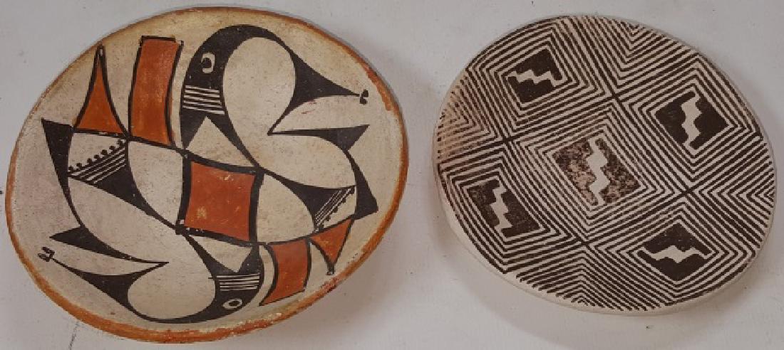 *2 Acoma Pottery Shallow Bowls