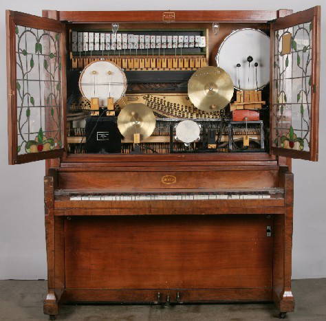 Coinola Model Oak Case Orchestrion Piano Circa 19