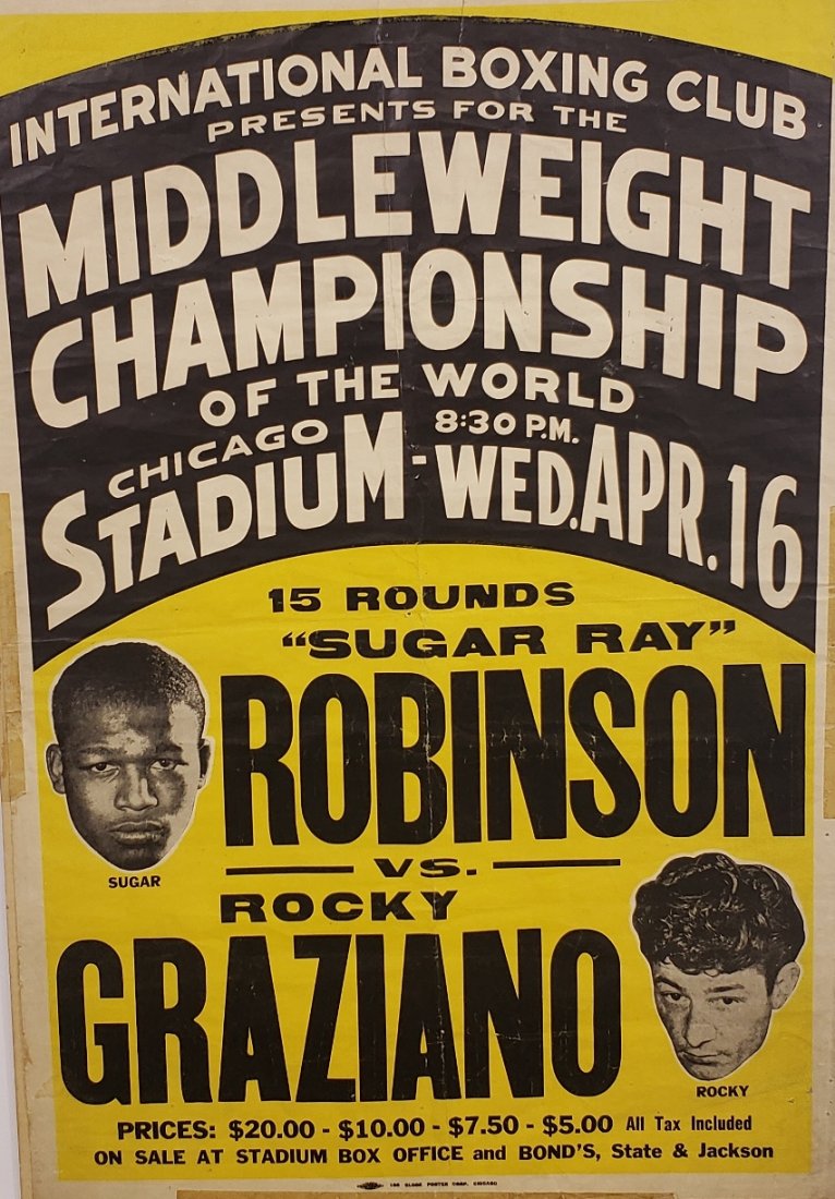 POSTER FOR INTERNATIONAL BOXING CLUB - Apr 11, 2020 | Bunte Auction ...