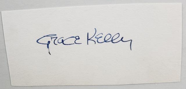 Grace Kelly Autograph
