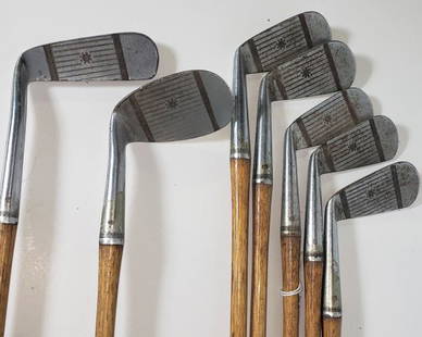 Vintage Golf Clubs Sweet Spot Irons, 1927,