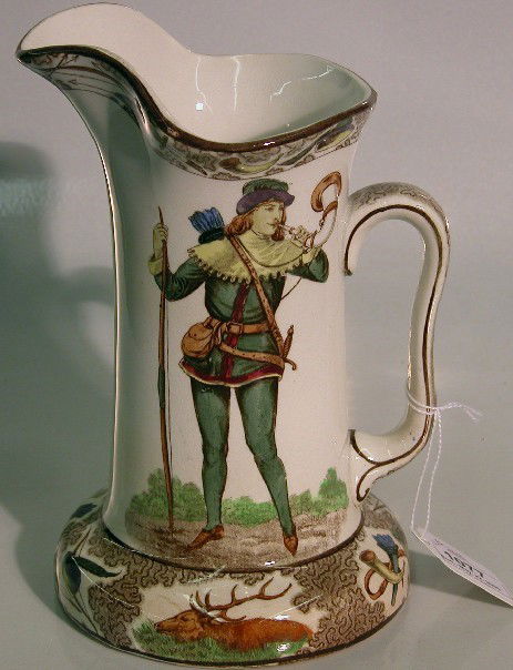 Buffalo Pottery Pitcher| Decorated With Scenes Of