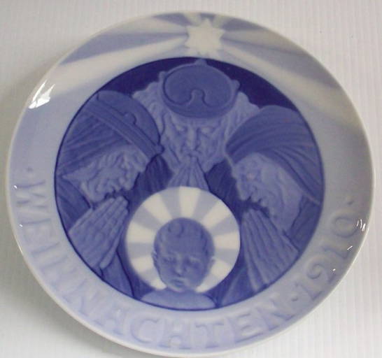 ***1910 Royal Copenhagen German Christmas Plate