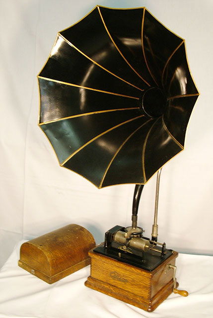 2060: EDISON FIRESIDE MODEL B CYLINDER PHONOGRAPH| Two