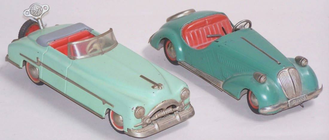 3164: ***2 DISTLER TIN WIND UP CARS - Oct 30, 2011 | Bunte Auction ...