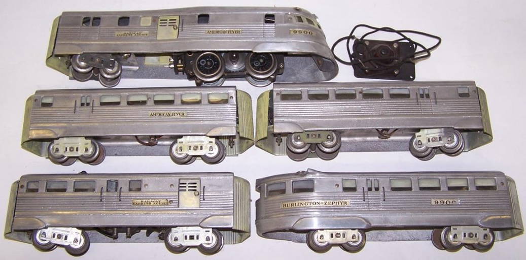 American Flyer Burlington Zephyr 9900 Streamliner
