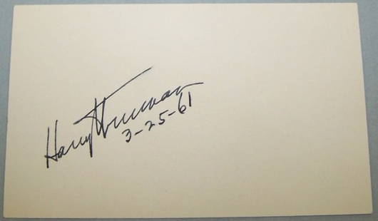 532 Truman Harry S.: (1884 1972) American President