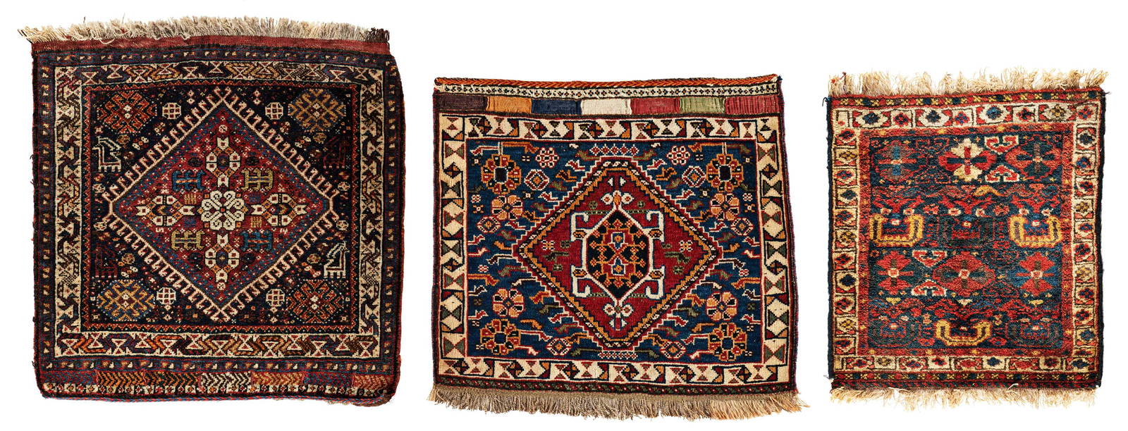 Three South Persian Bag Faces Auction