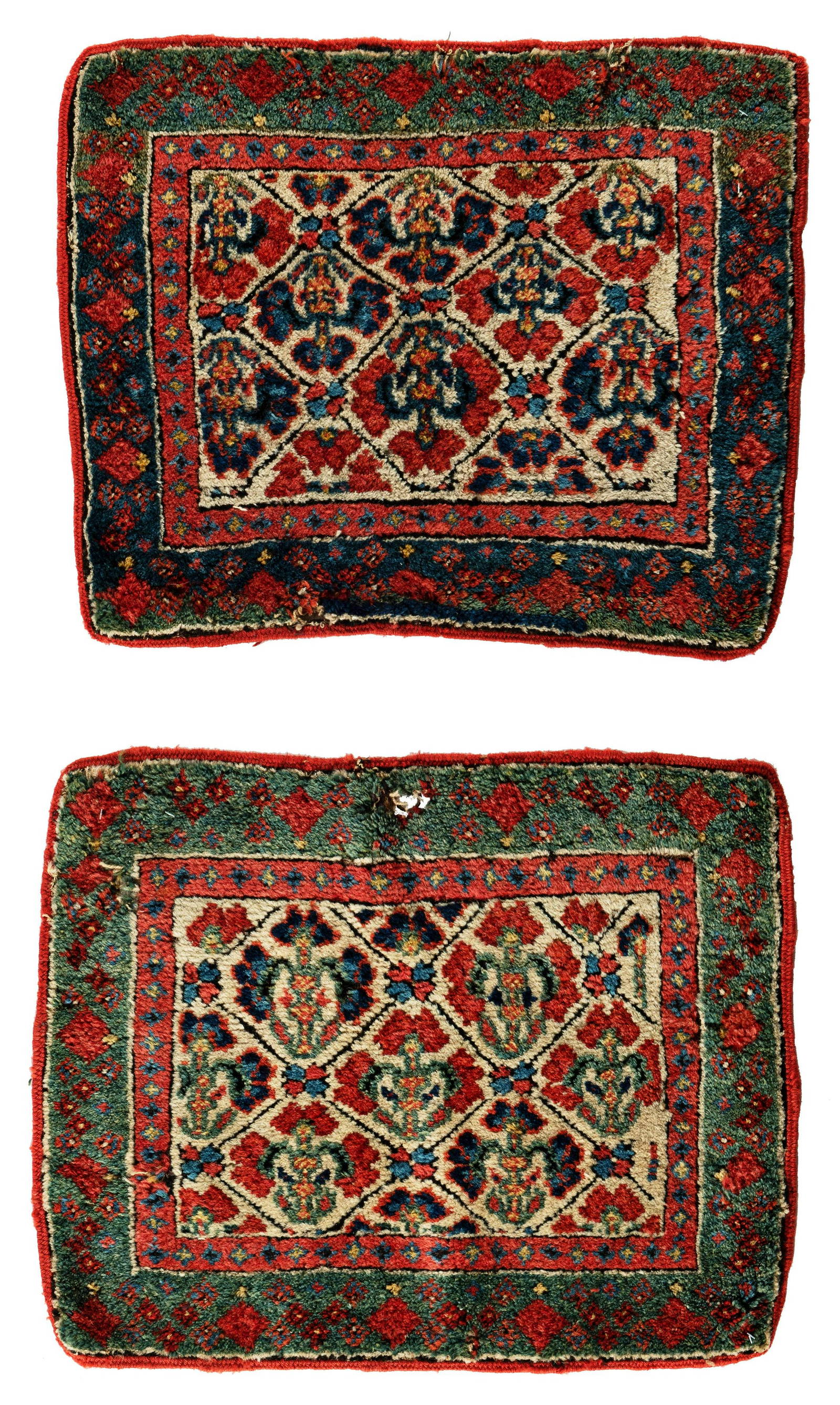 One Pair Of West Persian Bag Faces Auction