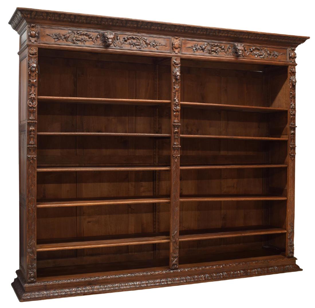 FRENCH RENAISSANCE REVIVAL BOOKCASE, 112"L - May 21, 2017 | Austin ...
