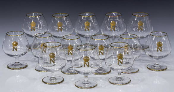 (4) St Louis Crystal Napoleonic Brandy Snifters