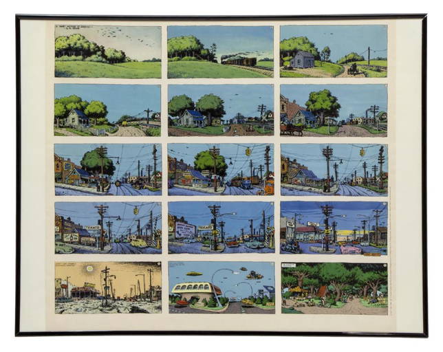 R. Crumb (b. 1943) Short History Of America Poster