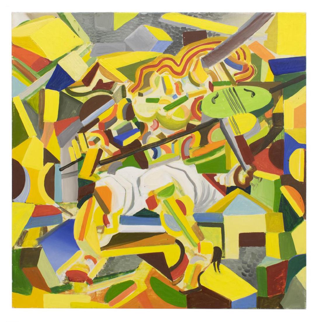 TRUMAN MARQUEZ (B.1962) WOMAN & VIOLIN PAINTING