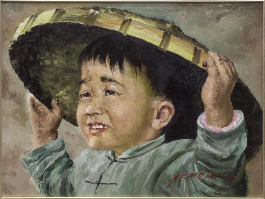 H. CHEANG (1910-198?)FRAMED OIL PAINTING ON CANVAS