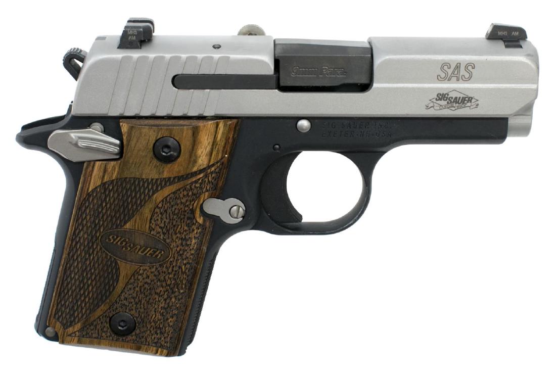 SIG SAUER P38 PISTOL, 9MM, TWO MAGAZINES