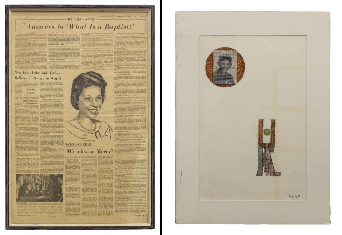 AMY FREEMAN LEE (1914-2004) NEW ARTICLE & DRAWING
