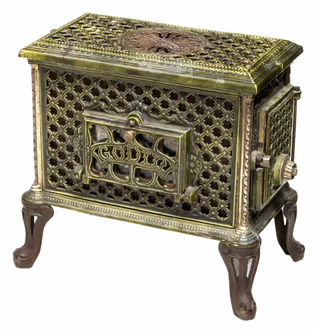 GODIN CHAUFFETTE FRENCH CAST IRON ENAMEL STOVE