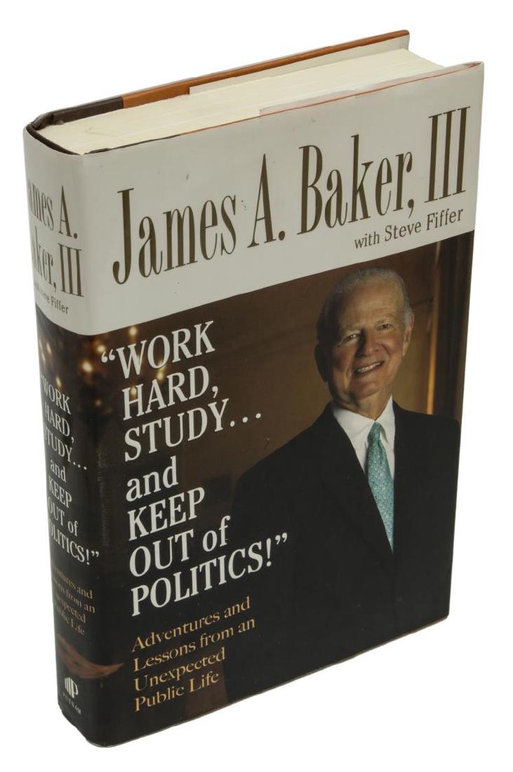 BOOK AUTOGRAPHED JAMES A. BAKER III US SECTY STATE