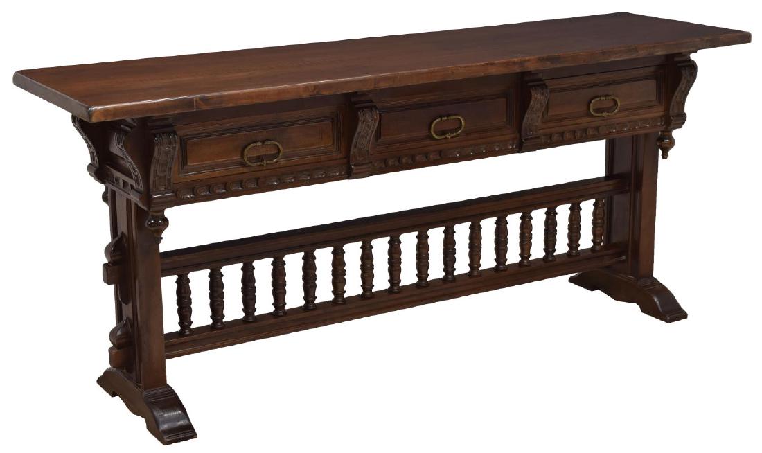 SPANISH COLONNADED CONSOLE TABLE