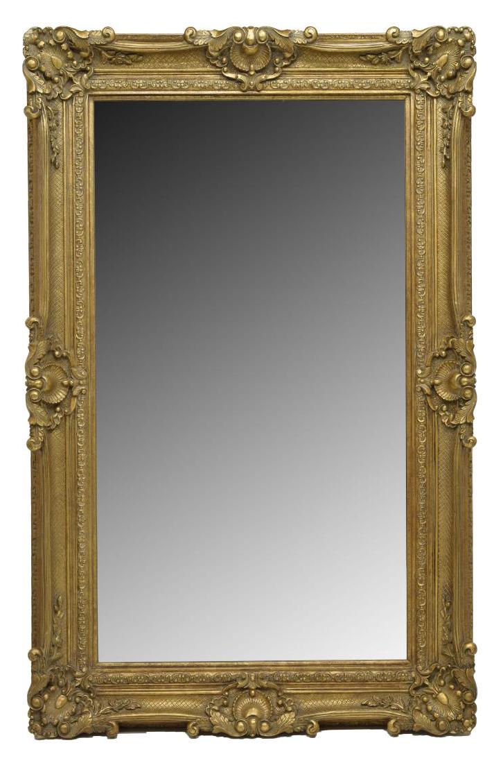 MONUMENTAL VICTORIAN STYLE GILT FRAME MIRROR